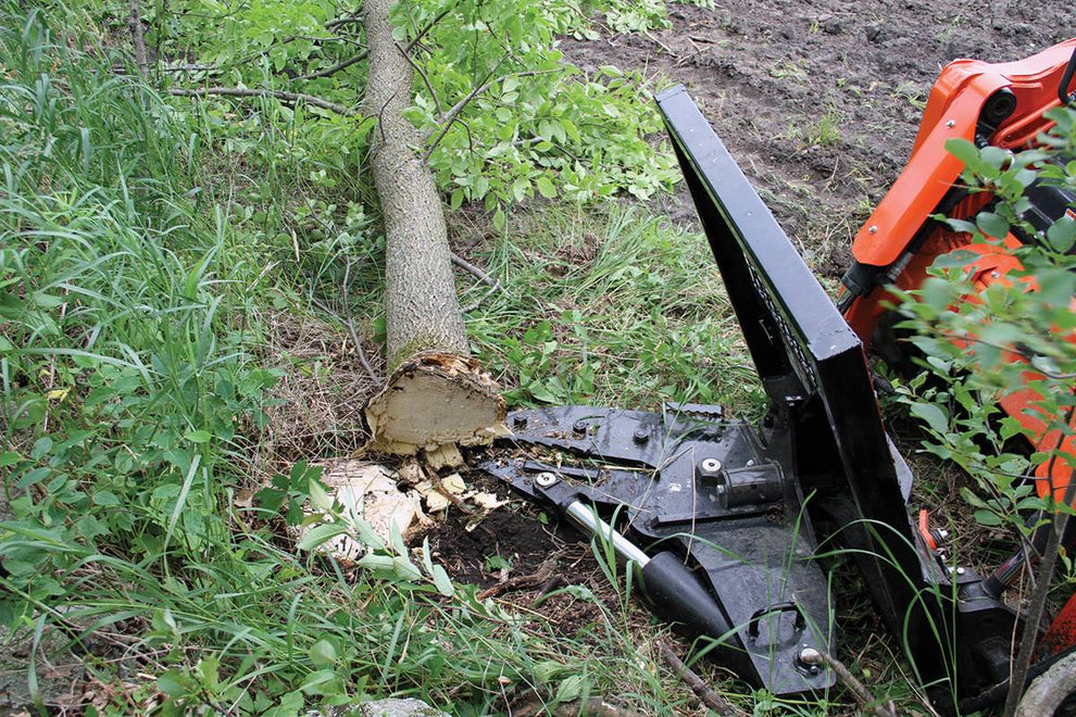 Skid Steer Tree Shear For Sale | 12" + Cut | 90 degree rotation – Quick ...