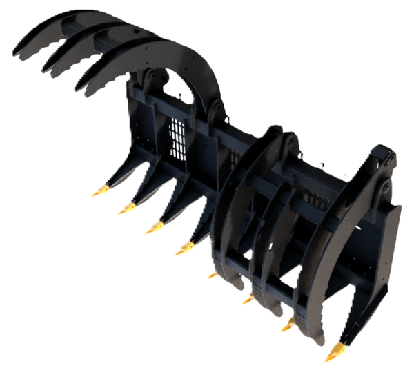 Eagle Talon-Industrial Log, Brush and Rock Grapple for Skid Steers ...