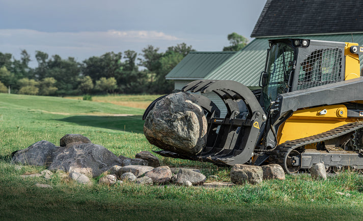 Eagle Talon-Industrial Log, Brush and Rock Grapple for Skid Steers ...
