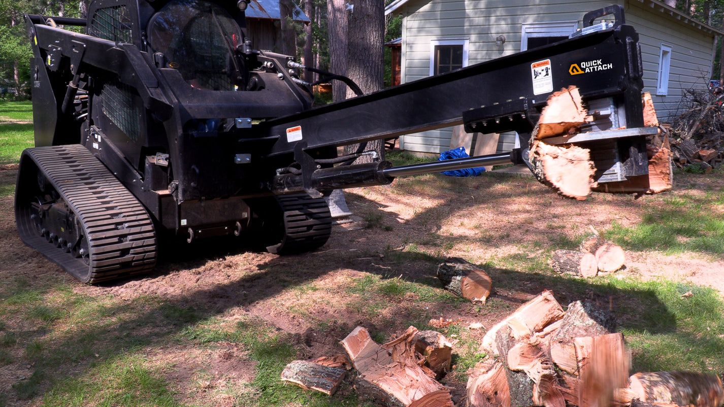Skid Steer Log Splitter | The Quick Split – Quick Attach