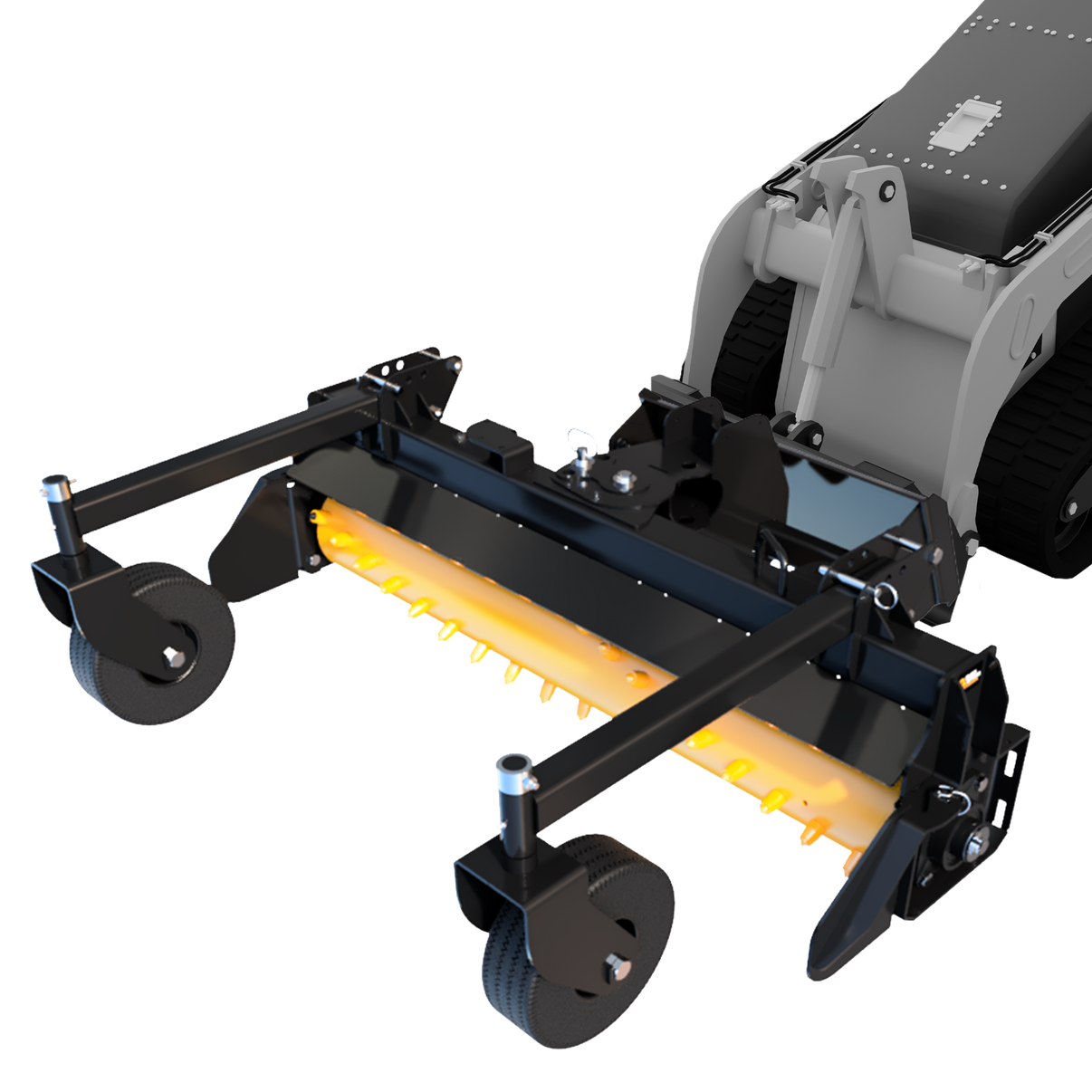 Mini Skid Steer Harley Rake/Soil Conditioner | Quick Power Scape Mini ...