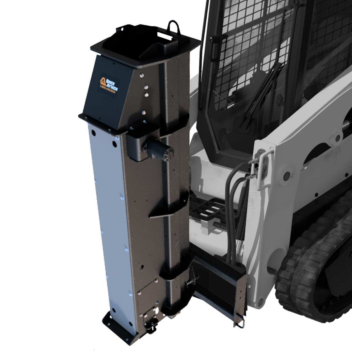 Skid Steer Drop Hammer Post Driver | Quick Sledge-Commercial Post ...