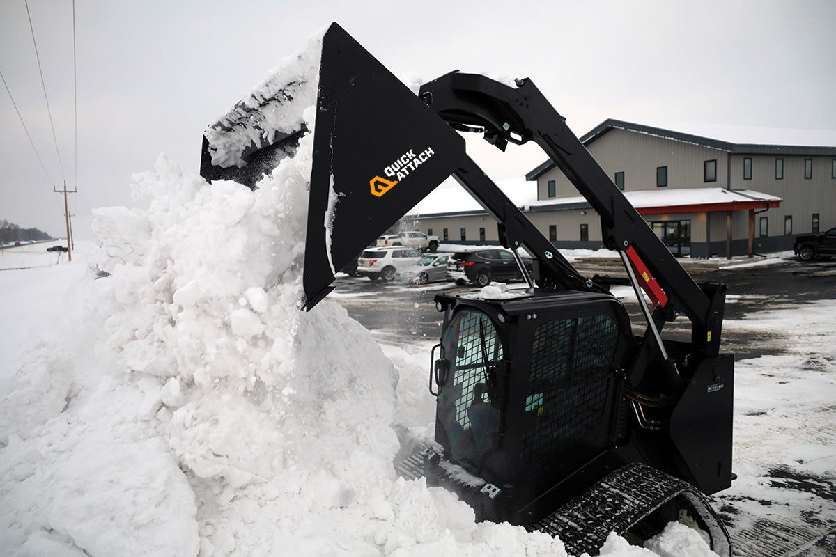 Massive Skid Steer Snow/ Light Material Bucket For Sale-2 Year Warranty ...