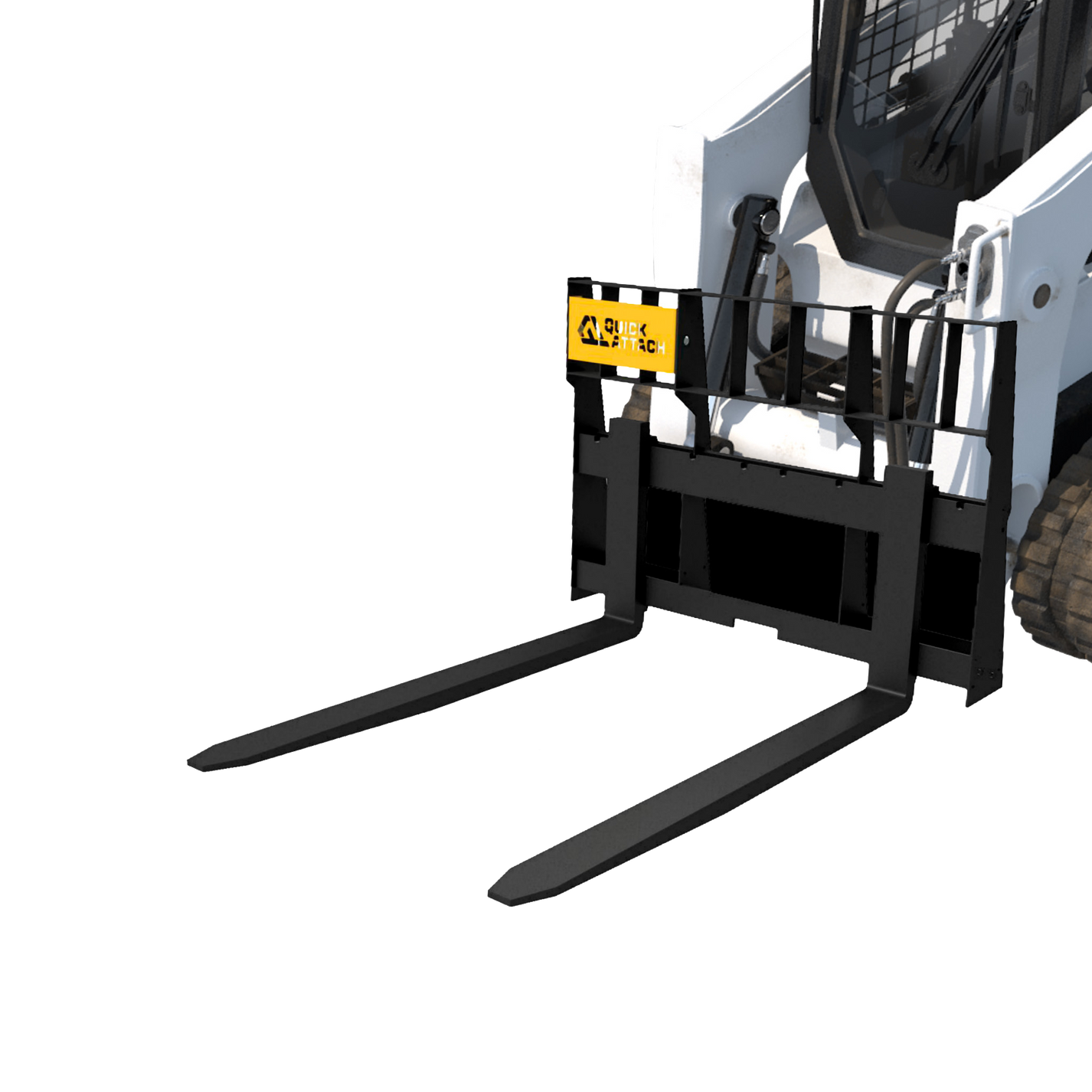 HD Pallet Forks for Skid Steer & Tractor | Quick Stack | Quick Attach