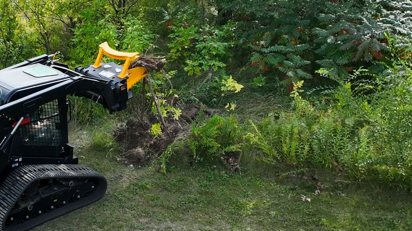 Skid Steer Extreme Tree Puller | Xtreme Power Claw Heavy-Duty Tree ...