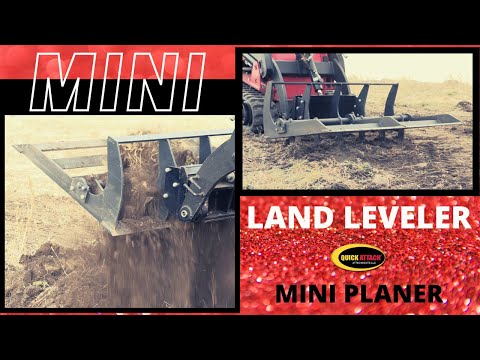 Mini Skid Steer Land Planer | Land Leveler Mini Planer – Quick Attach