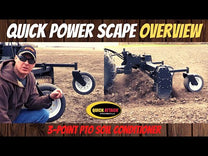 Tractor Harley Rake/ Soil Conditioner | Quick Power Scape 3-Point PTO ...